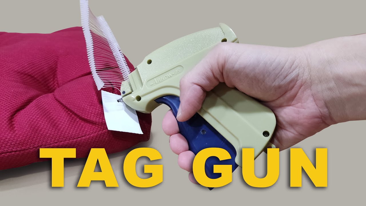 How to Use Tag Guns, Pins & Price Guns | Retail & DIY Tips - YouTube