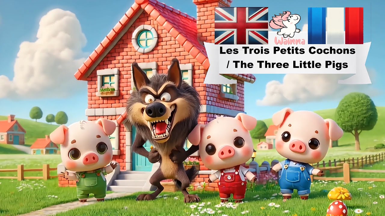 🐷🐷🐷 Learn French & Apprendre l'anglais: Les Trois Petits Cochons / The ...