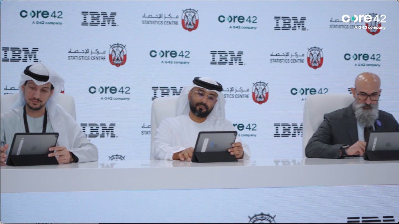 Core42 & Statistics Centre - Abu Dhabi & IBM sign MoU - YouTube