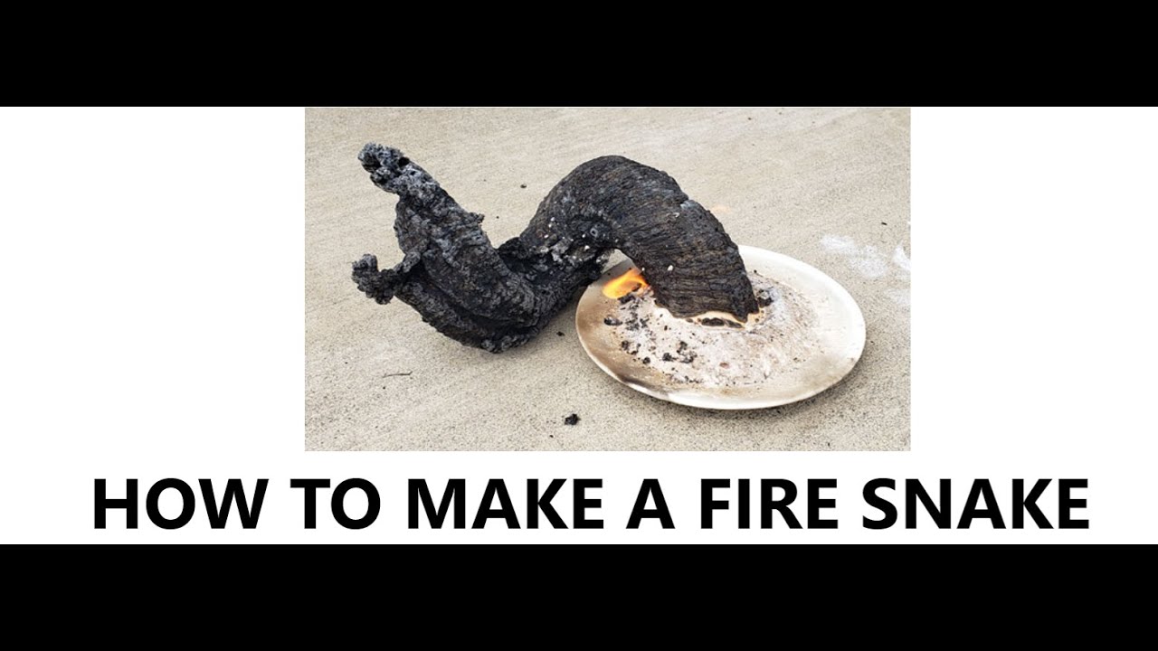 HOW TO MAKE A FIRE SNAKE(FRUCTOSE) - YouTube