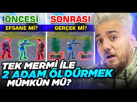TEK MERMİ İLE 2 ADAM ÖLDÜRMEK MÜMKÜN MÜ? PUBG Mobile Efsane Mi Gerçek Mi? | Egoist Pati