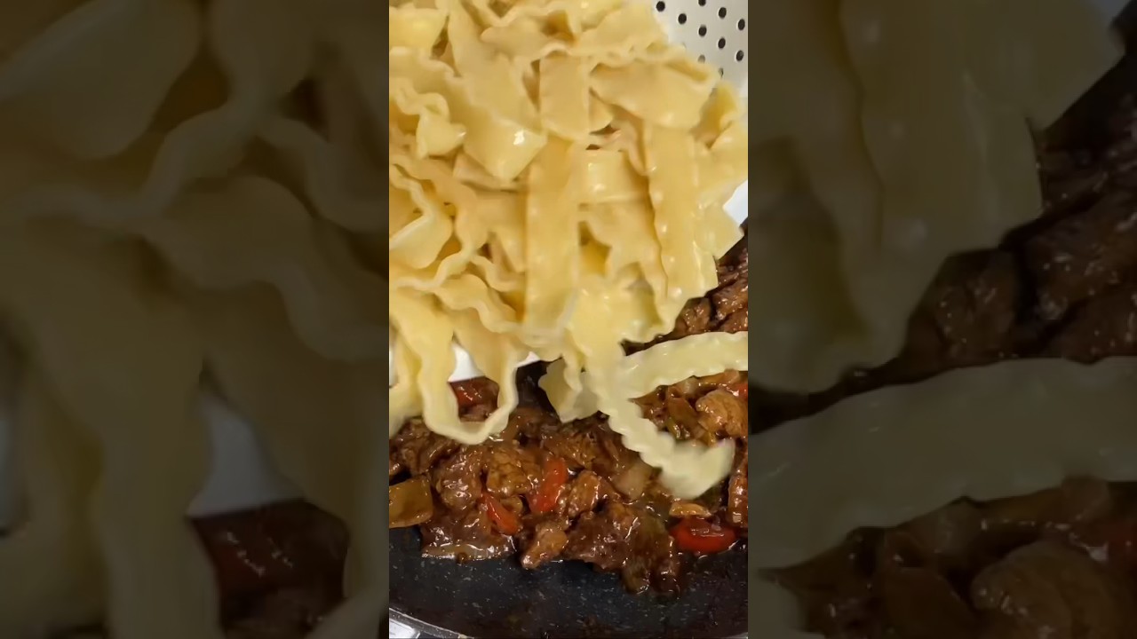 Pepper Steak Pasta, this recipe has never failed me! - YouTube
