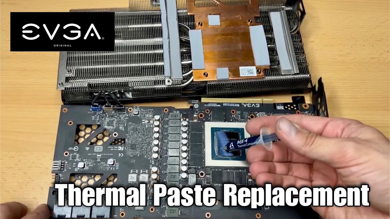 3080 Evga FTW3 Thermal Paste Replacement - YouTube