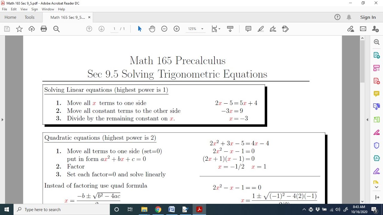 Math 165 Sec 9 5 Part 1 - YouTube