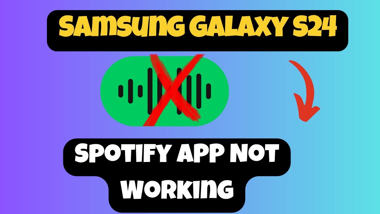 How to Solve Spotify APP Not Working Problem SAMSUNG S24 - YouTube