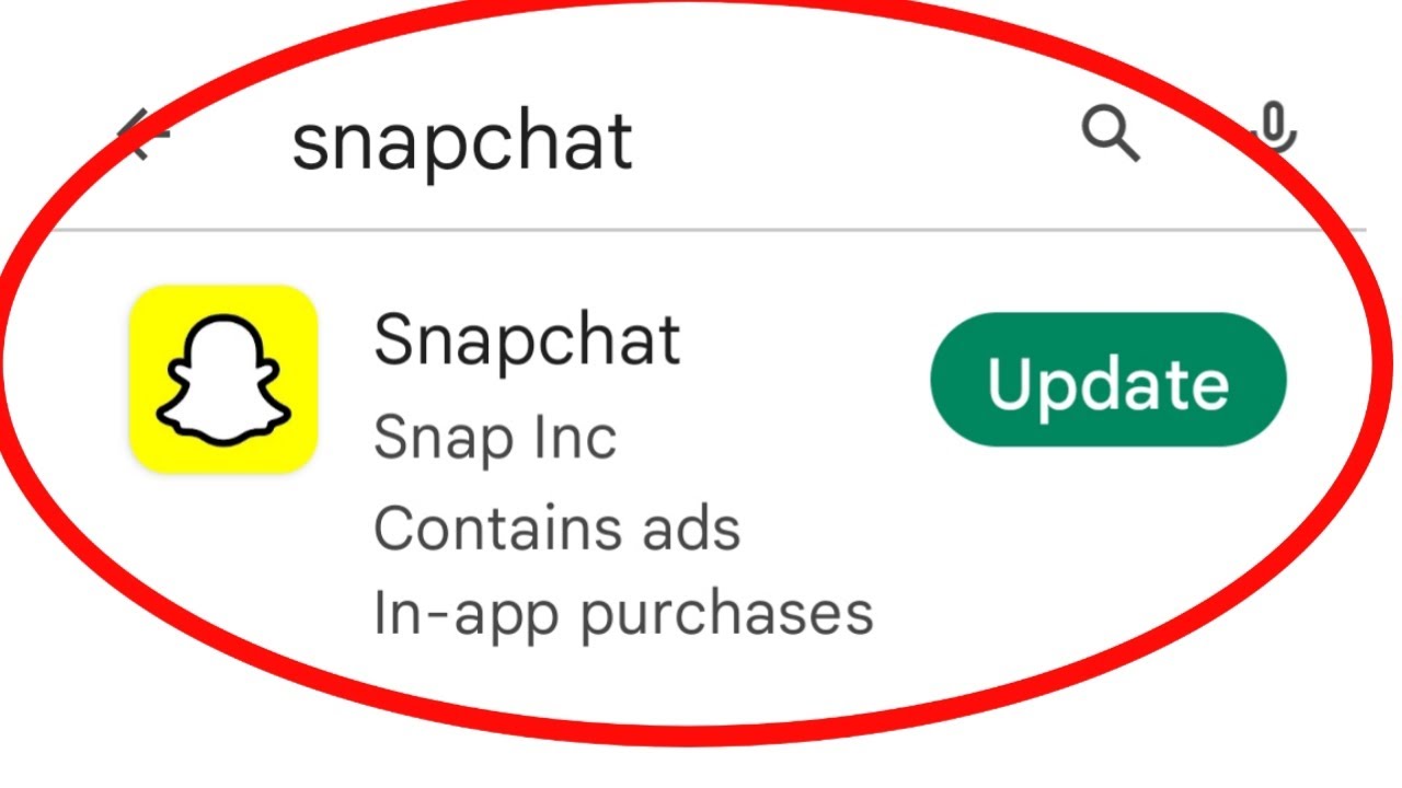 Snapchat ko Update kaise Kare | How To Updated Snapchat account - YouTube