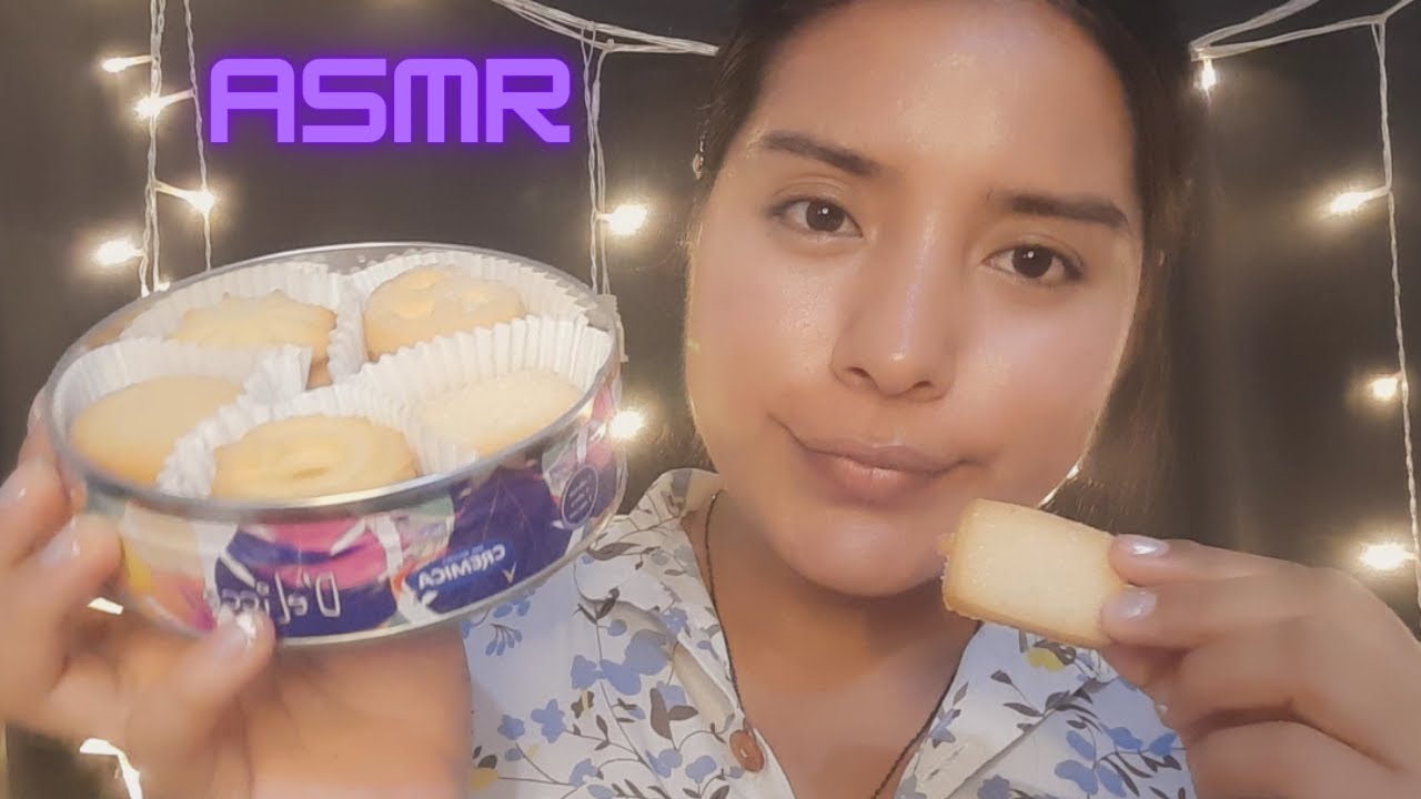 Asmr comiendo galletas dulces Danesas - YouTube