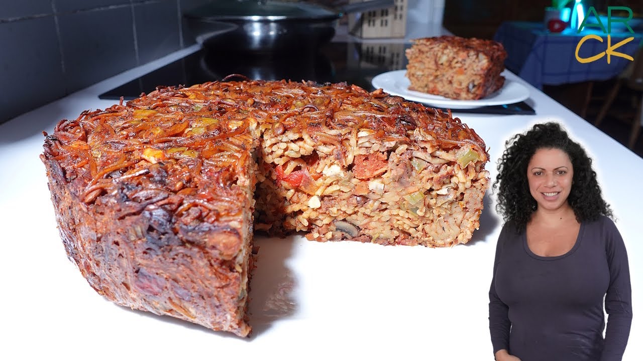Baked Spaghetti Cake; crunchy on the outside & soft on the inside ...