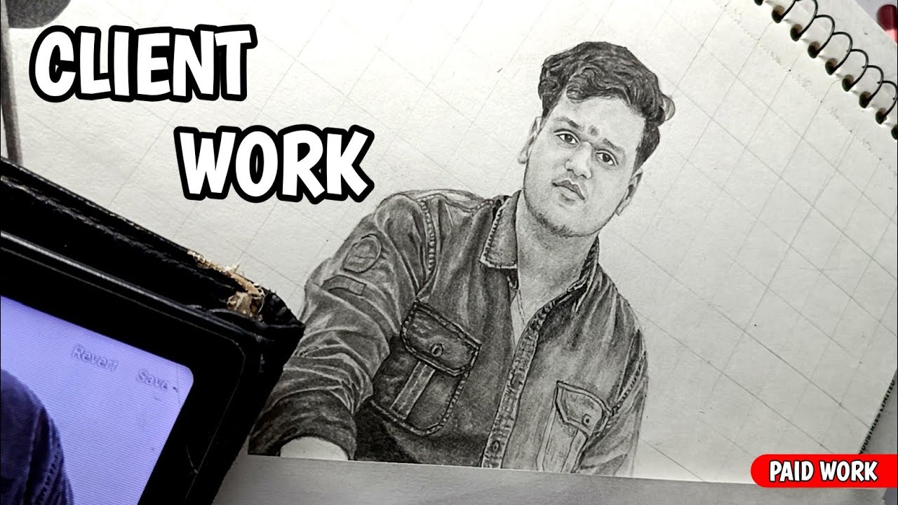 Paid Commission Portrait Drawing | Realistic Pencil Art (Part 1) - YouTube