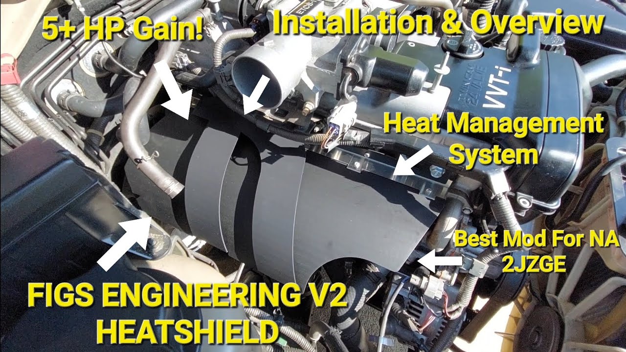 2JZ GS SC IS & Supra FIGS Engineering V2 Heatshield - YouTube