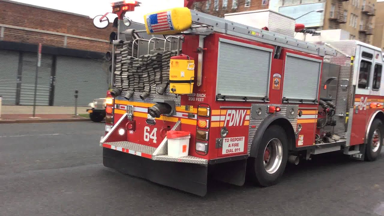 *First Video* Brand New FDNY Engine 64 Responding To EMS Run - YouTube