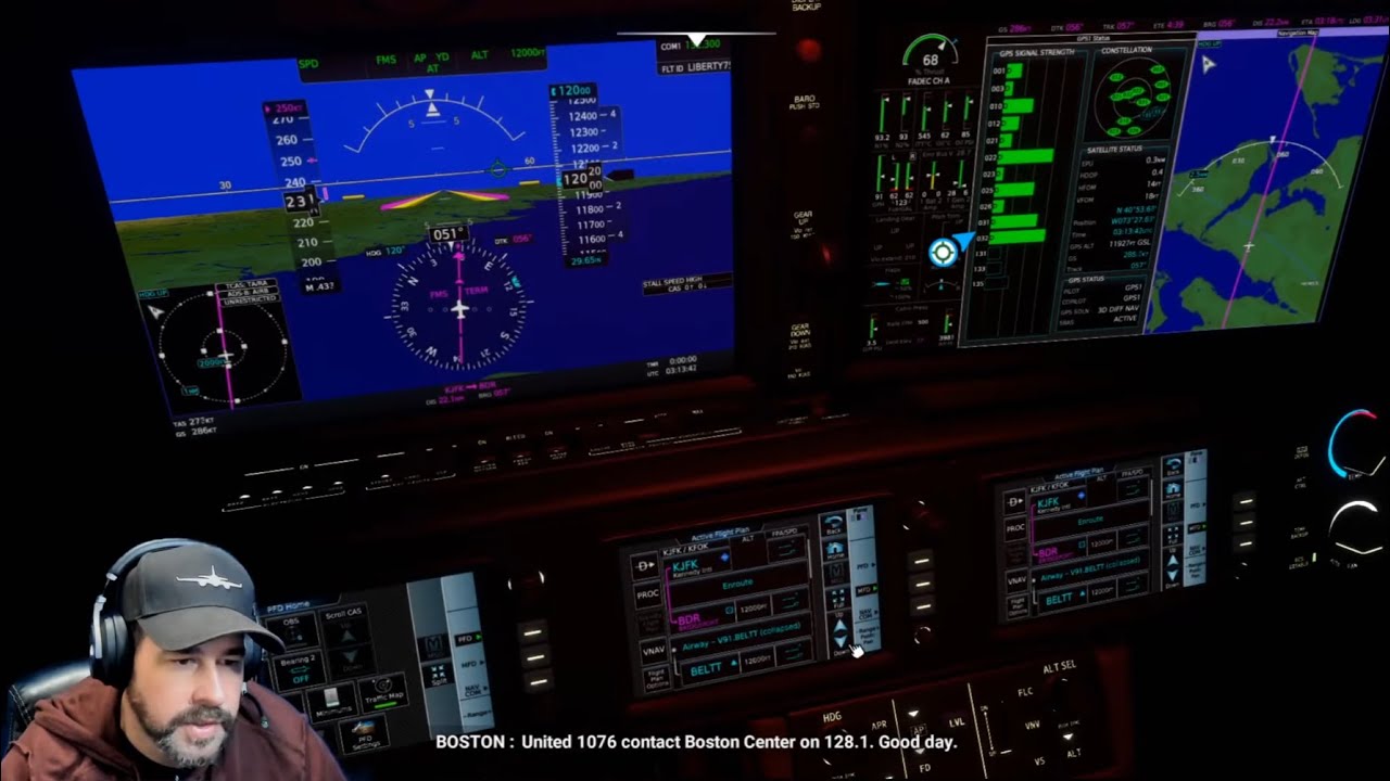 CIRRUS VISION JET G2 NEW YORK NEW YORK KJFK to KFOK WESTHAMPTON #msfs ...