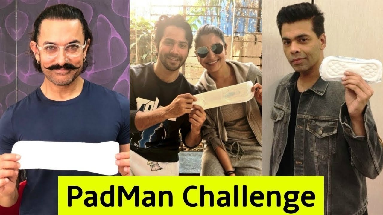 Take This PadMan Challenge As Bollywood Celebrities | PadMan Challenge ...