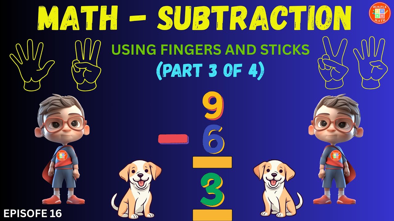 Learn Subtraction with Fingers | Easy Math for Kids #education # ...