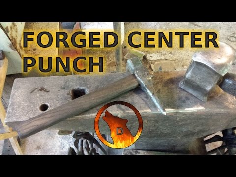 Forging a Hotset Center Punch - YouTube