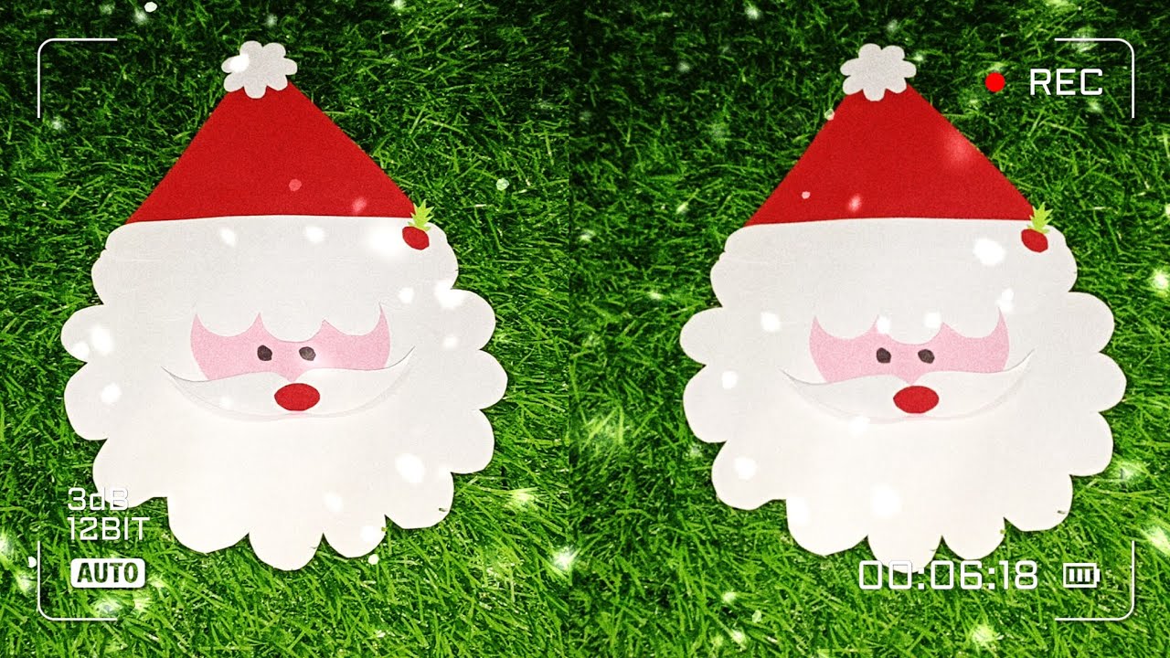 🎅Santa Clause paper craft/Easy santa clause face making/How to make ...