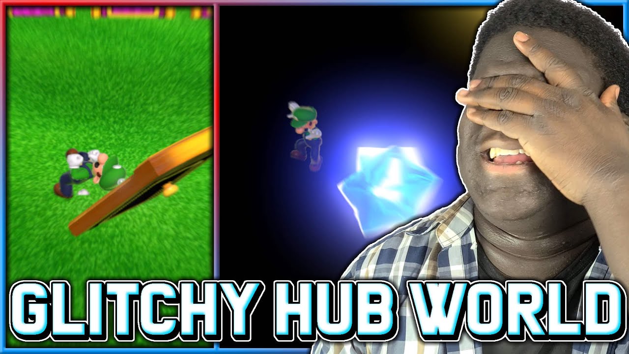 NEW HUB WORLD in Super Mario 3D World is SO GLITCHY (Hilarious Mario ...