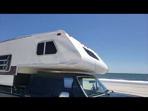 Truck camper tour on the beach - YouTube