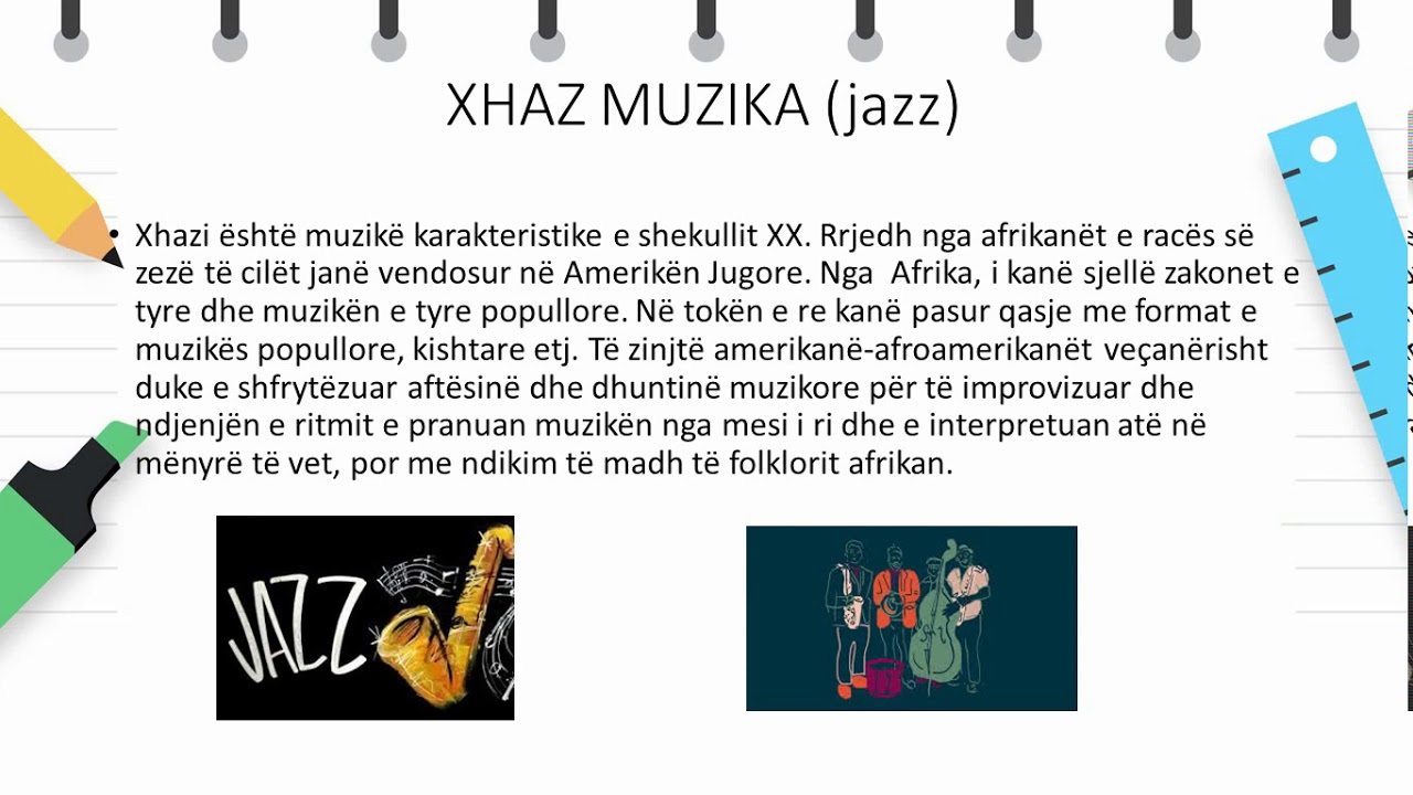 Klasa 9 - Arsim muzikor - Stilet e ndryshme te muzikes se popullarizuar ...