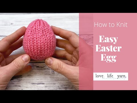 Easy Easter Egg Knitting Pattern