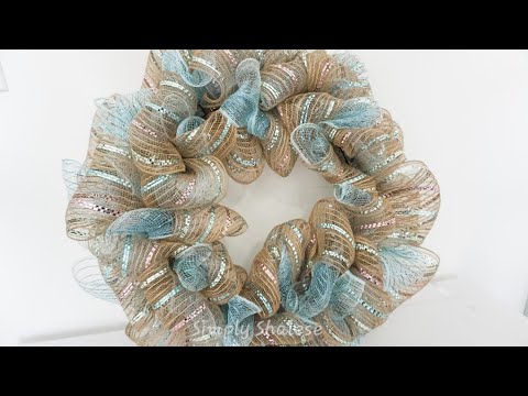 DIY: Ruffle Deco Mesh Wreath || Quick and Easy - YouTube