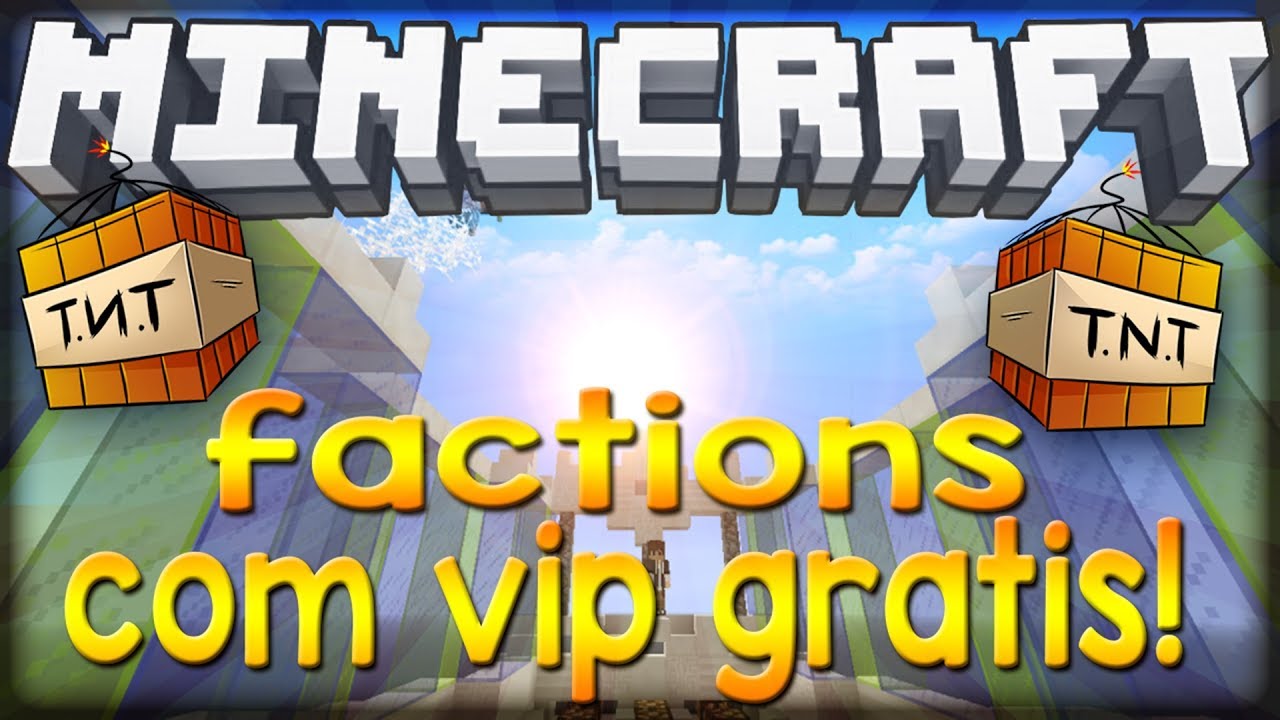 Minecraft: NOVO Factions com VIP GRÁTIS - Divulgando Servidor ‹ Alone › - YouTube