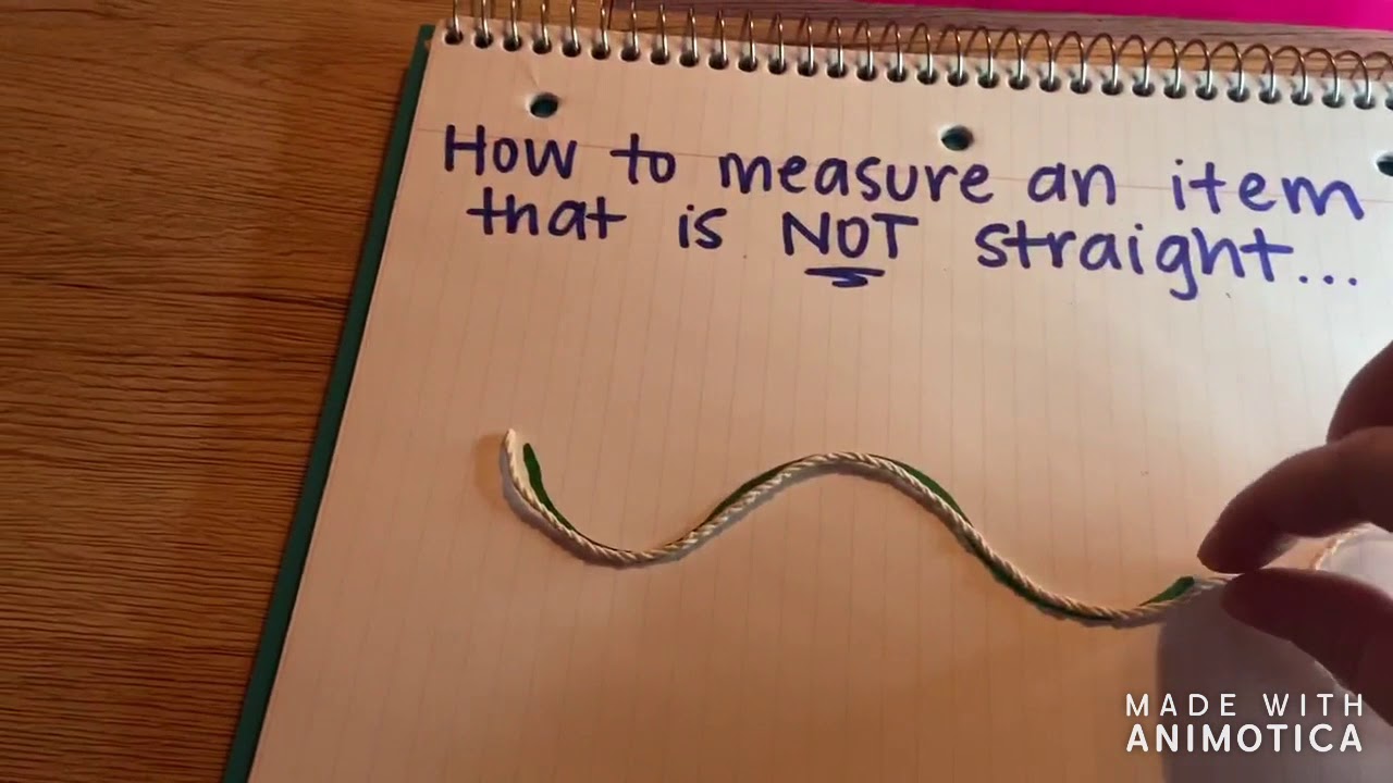 Measuring Curved Items - YouTube