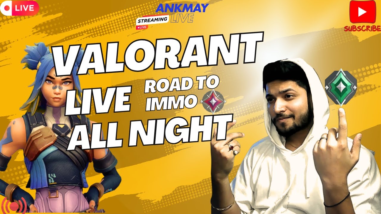 VALORANT LIVE ROAD TO IMMO DAY 2 || #valorant #valorantlive #live # ...