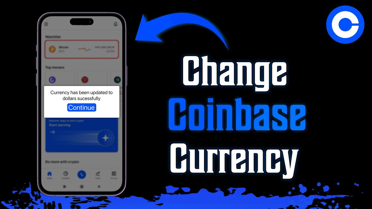 How To Change Coinbase Currency - YouTube
