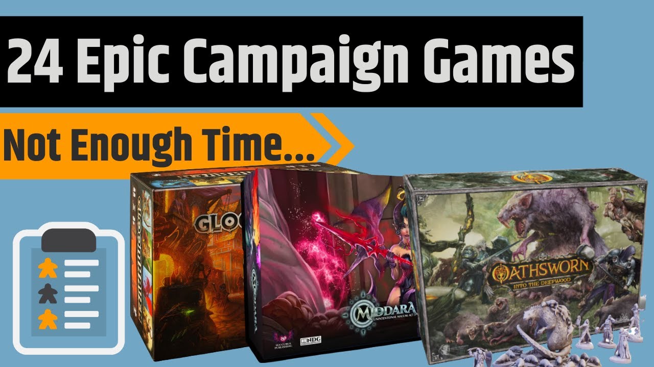 24 Epic Campaign Games That I Definitely Don't Have Time to Play - YouTube