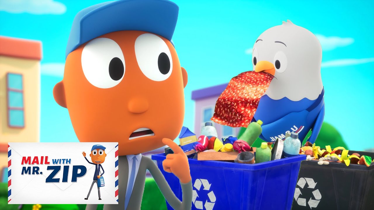 Reduce Reuse Recycle Song! | @MailWithMrZip | Fun Mailman Cartoons for ...
