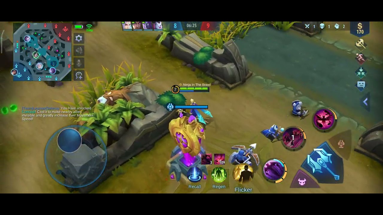 [LIVE] Lawan Duo Title Singapore Pake Hero Poke | Review Skin Cecillion ...