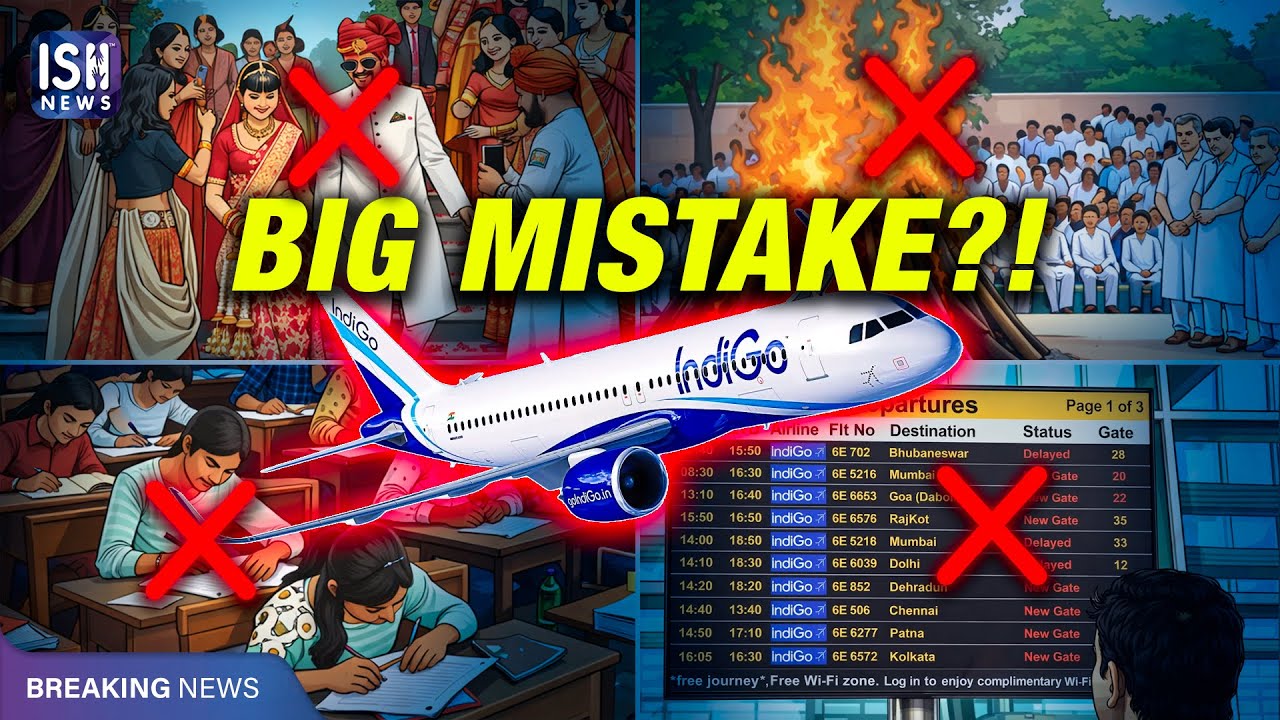 IndiGo Crisis Exposes India’s Too-Big-to-Fail Problem | ISH News - YouTube