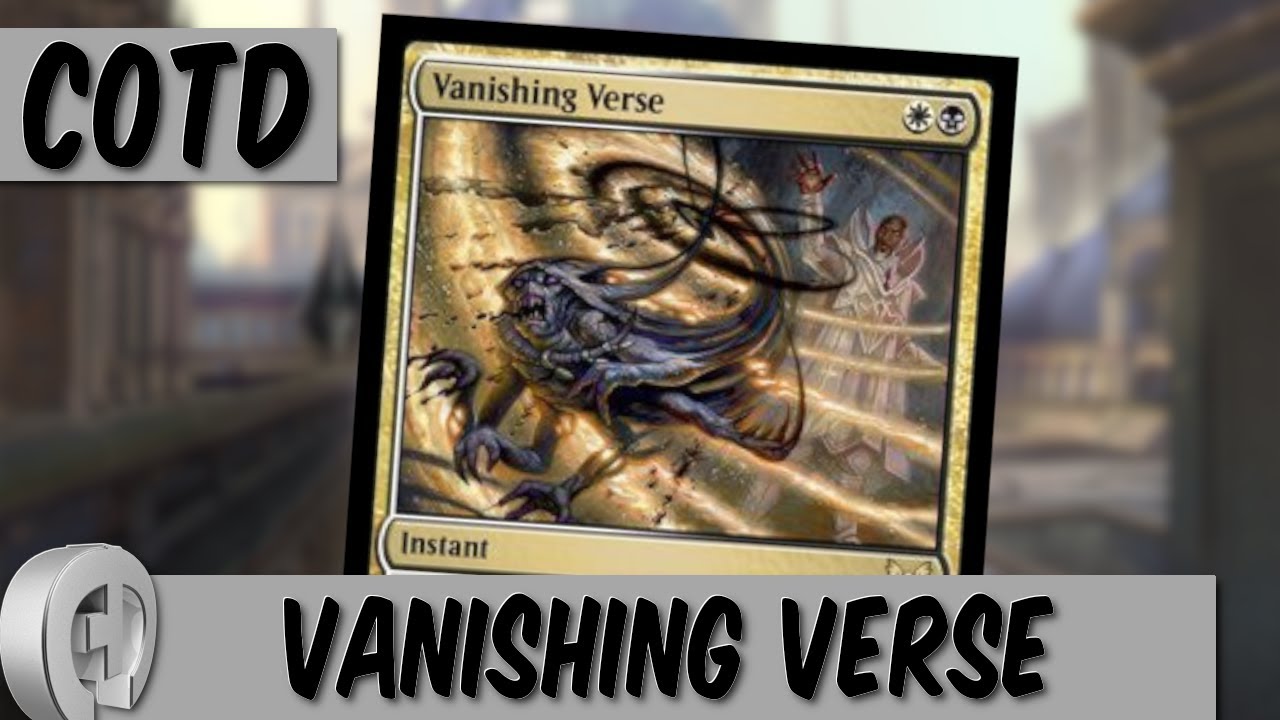 MTG Card of the Day: Vanishing Verse - YouTube