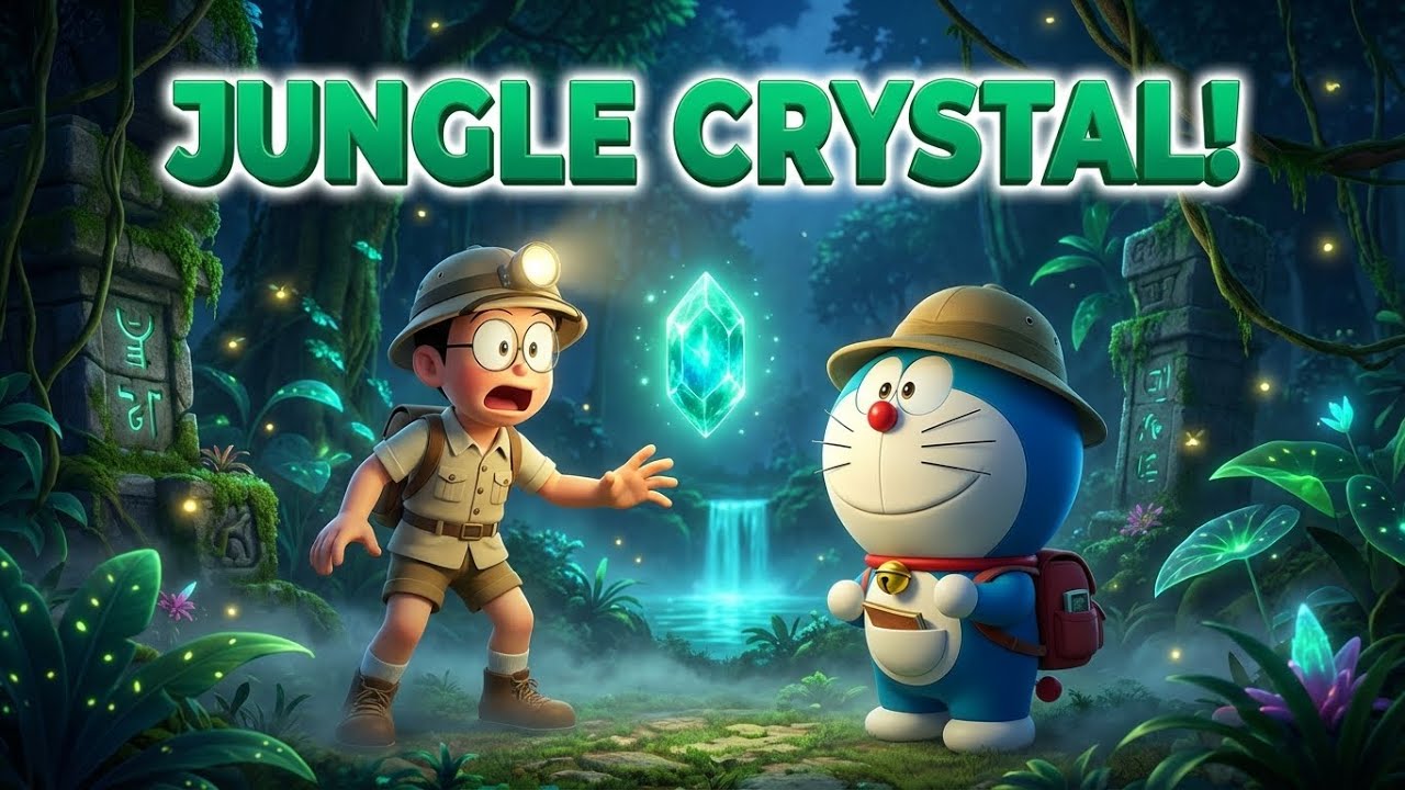 Title: Nobita & Doraemon Jungle Crystal Adventure 🌿 | AI Story - YouTube