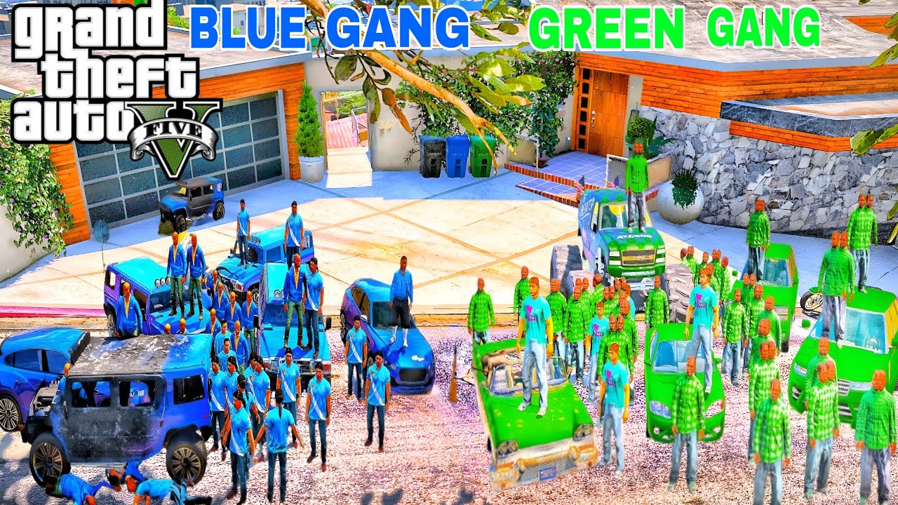 Franklin Blue Gang VS Shinchan Green Gang Collection More Members In ...