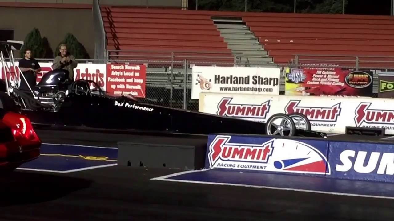 The Box Performance Dragster running a SBC 427 going 8.06 @ 163.67mph ...