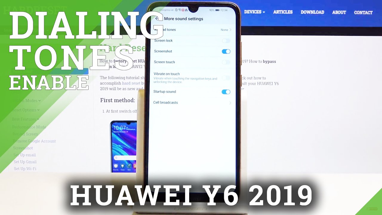How to Turn On / Off Dial Pad Sounds in HUAWEI Y6 2019 - Dial Tones ...
