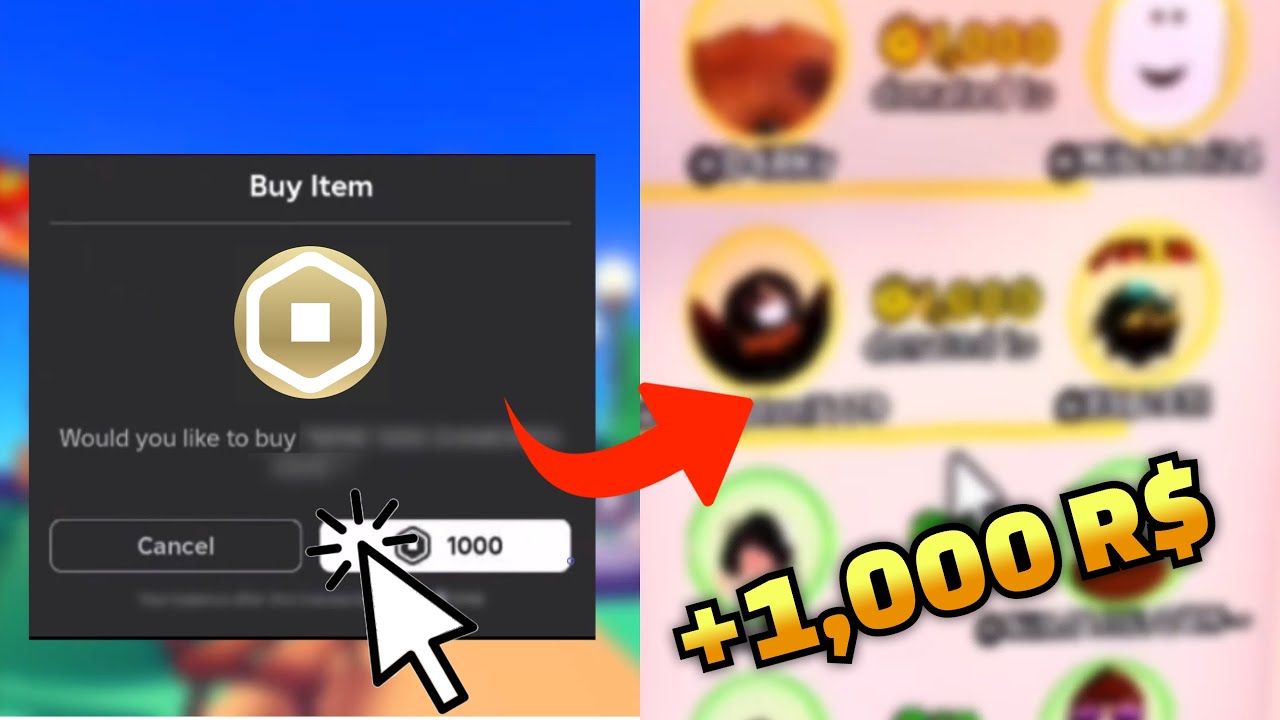 Receiving 1,000 Robux from one of my friends! (2/1/2024) - YouTube