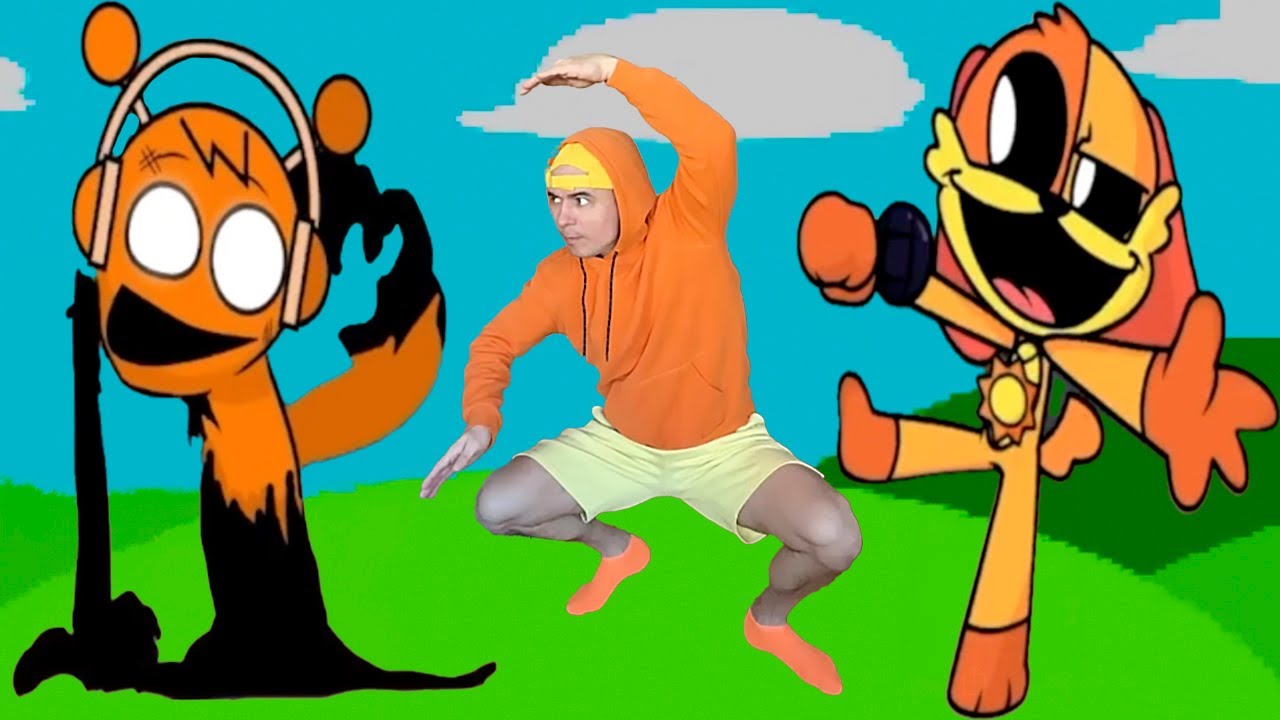 FNF All Orange Characters In Real Life - YouTube