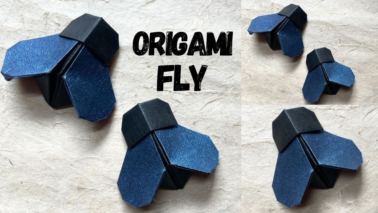 Easy Origami Fly Step by Step Tutorial | Design by Jo Nakashima | Paper ...