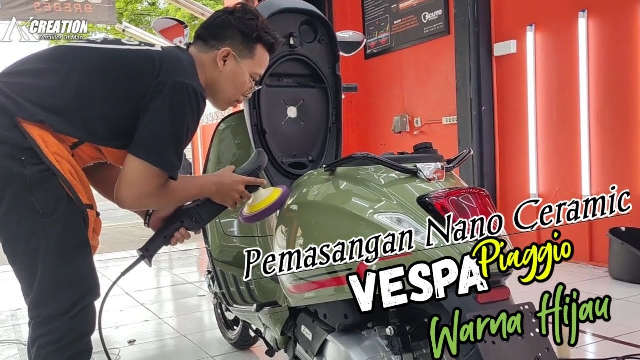 Nano Ceramic Vespa Piaggio | Coating and Detailling - YouTube