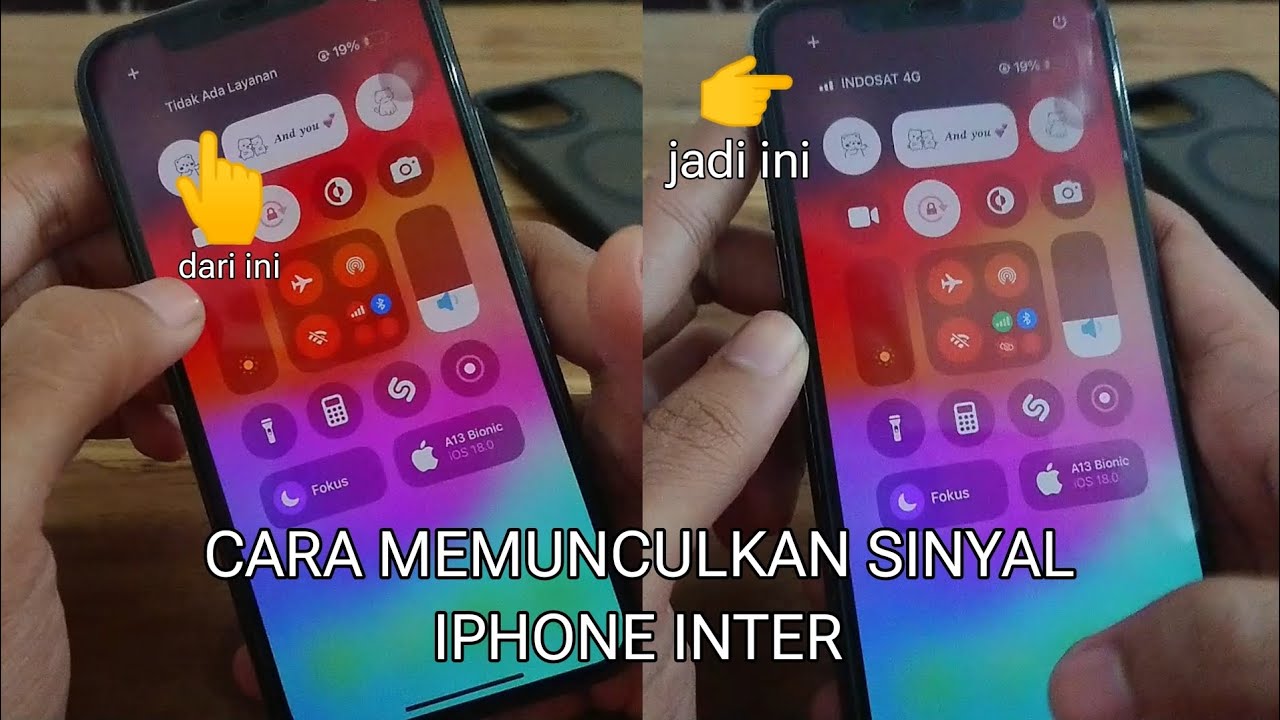 CARA MEMUNCULKAN SINYAL IPHONE INTER DI IOS TERBARU (18.2) 100% WORK ...