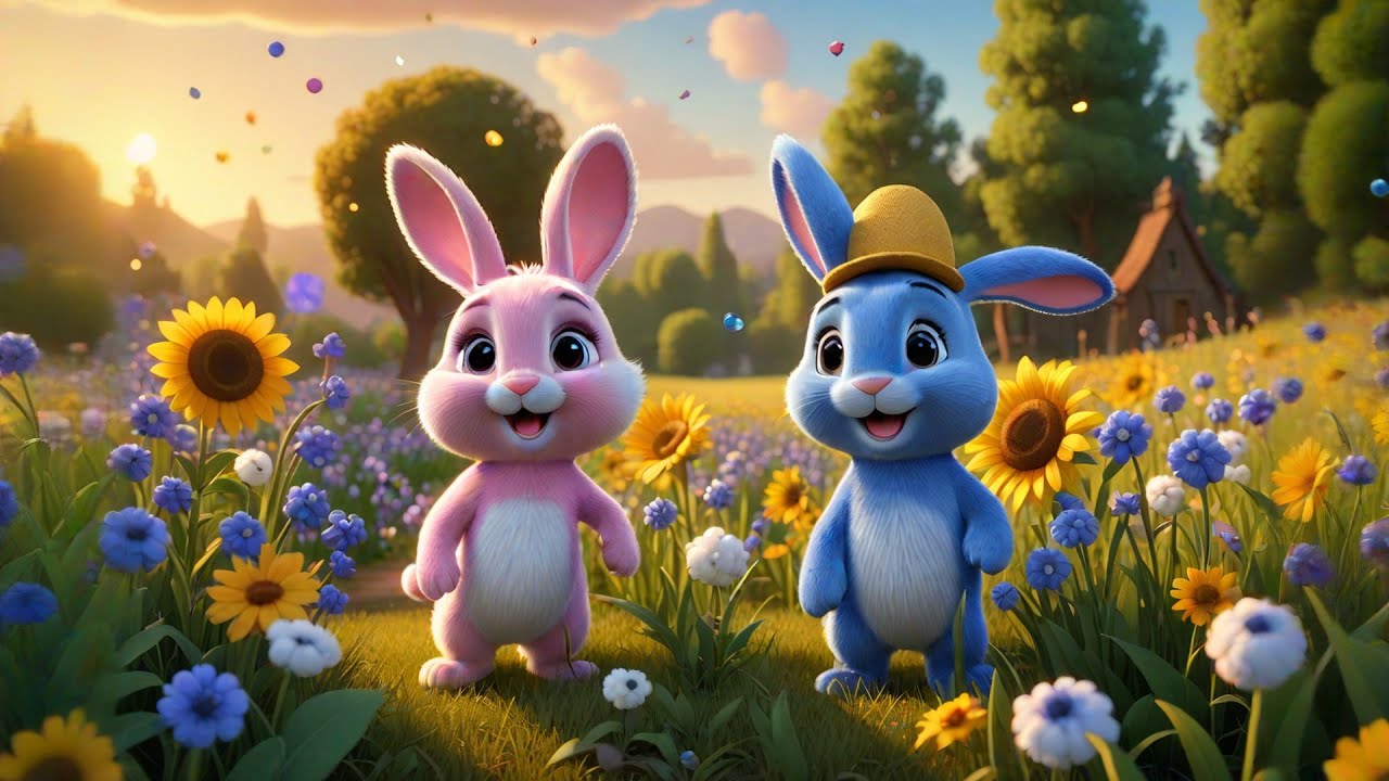 Five Little Bunnies Count to Ten | Bunny Counting Song for Kids ...
