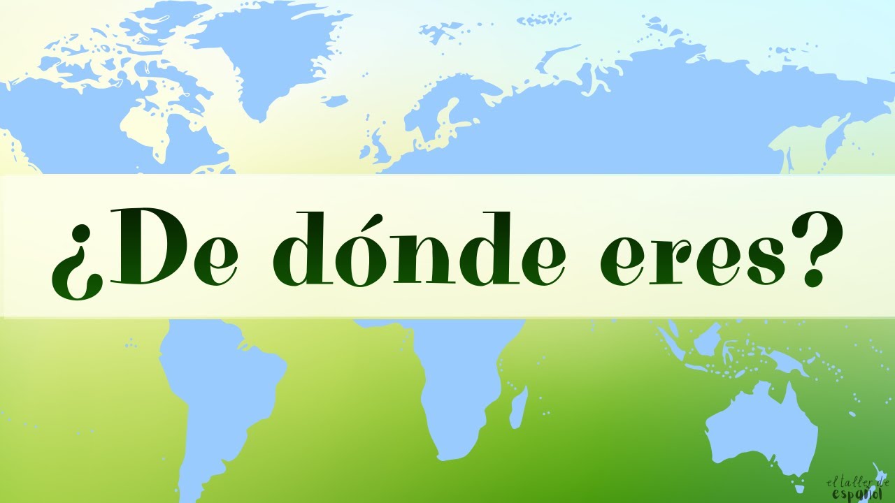 ¿De dónde eres? | Español para niños | Países y banderas – clase ...