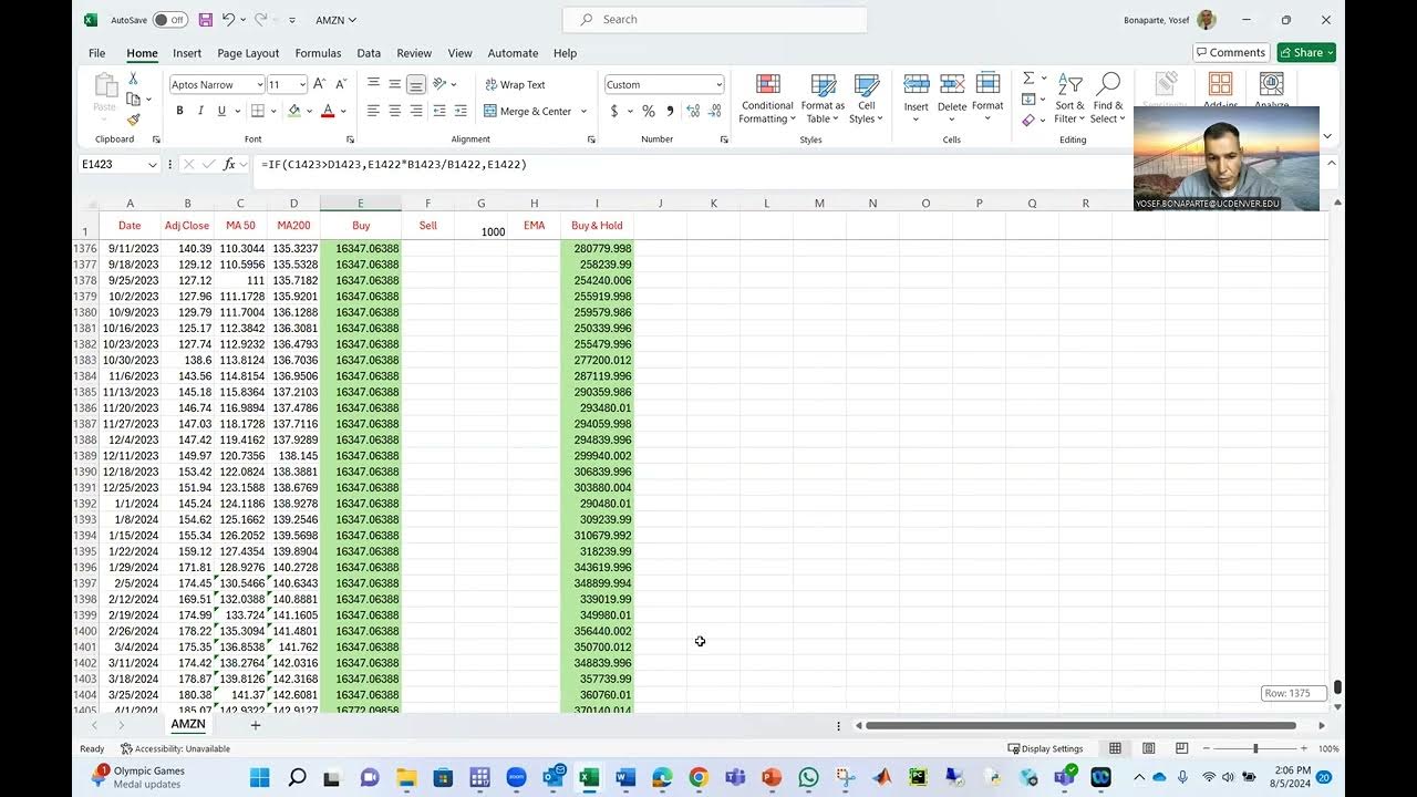 Using Machine Learning in Excel for Golden Cross Trading Strategy - YouTube