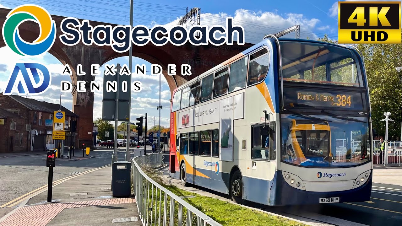 [Stagecoach Manchester: 384 Stockport to Romiley, Compstall, Marple ...