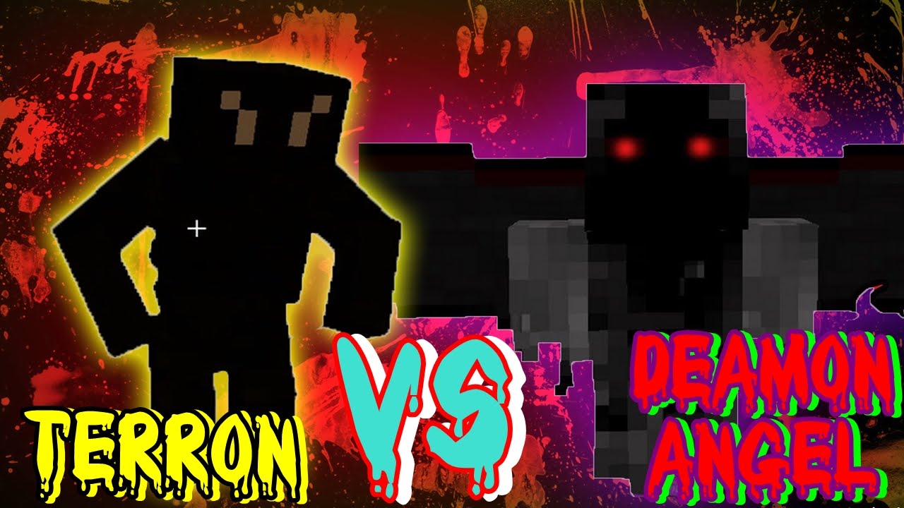 TERRONS VS DEAMON ANGEL| GANGBANG AL DEAMON ANGEL| COMBATES MINECRAFT ...