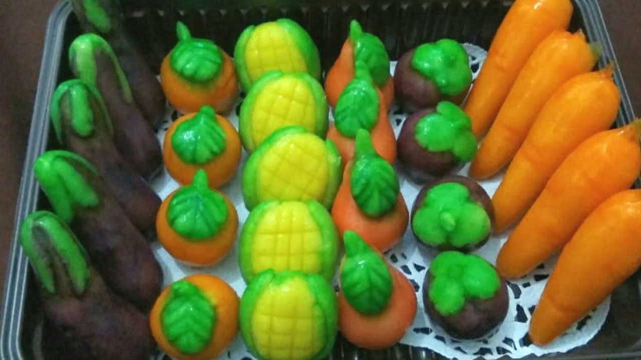 CARA MEMBUAT KUE BUAH MINI THAILAND (KANOM LOOK CHOUP) - YouTube