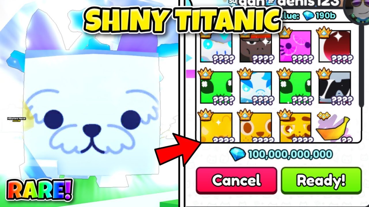 Trading my RARE Shiny Titanic Jelly Wizard in Pet Simulator 99! - YouTube
